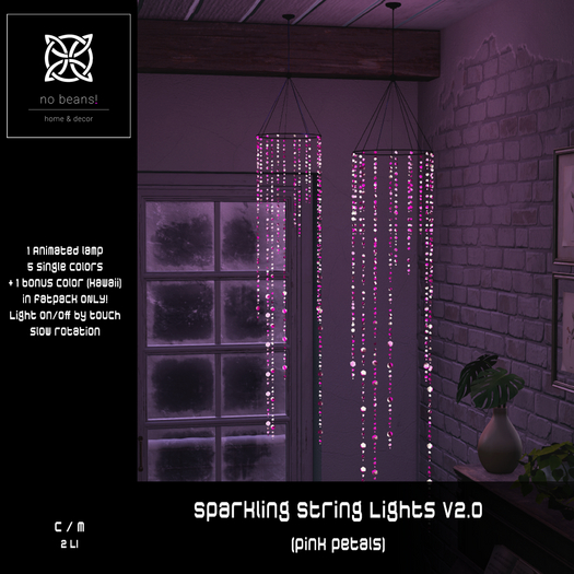 Second Life Marketplace - [nb!] - Sparkling String Lights V2 (pink ...